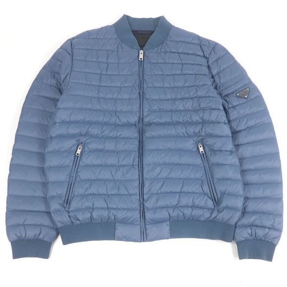 Prada | Jackets & Coats | Prada Sgh827 Triangle Logo Triangle Plate ...